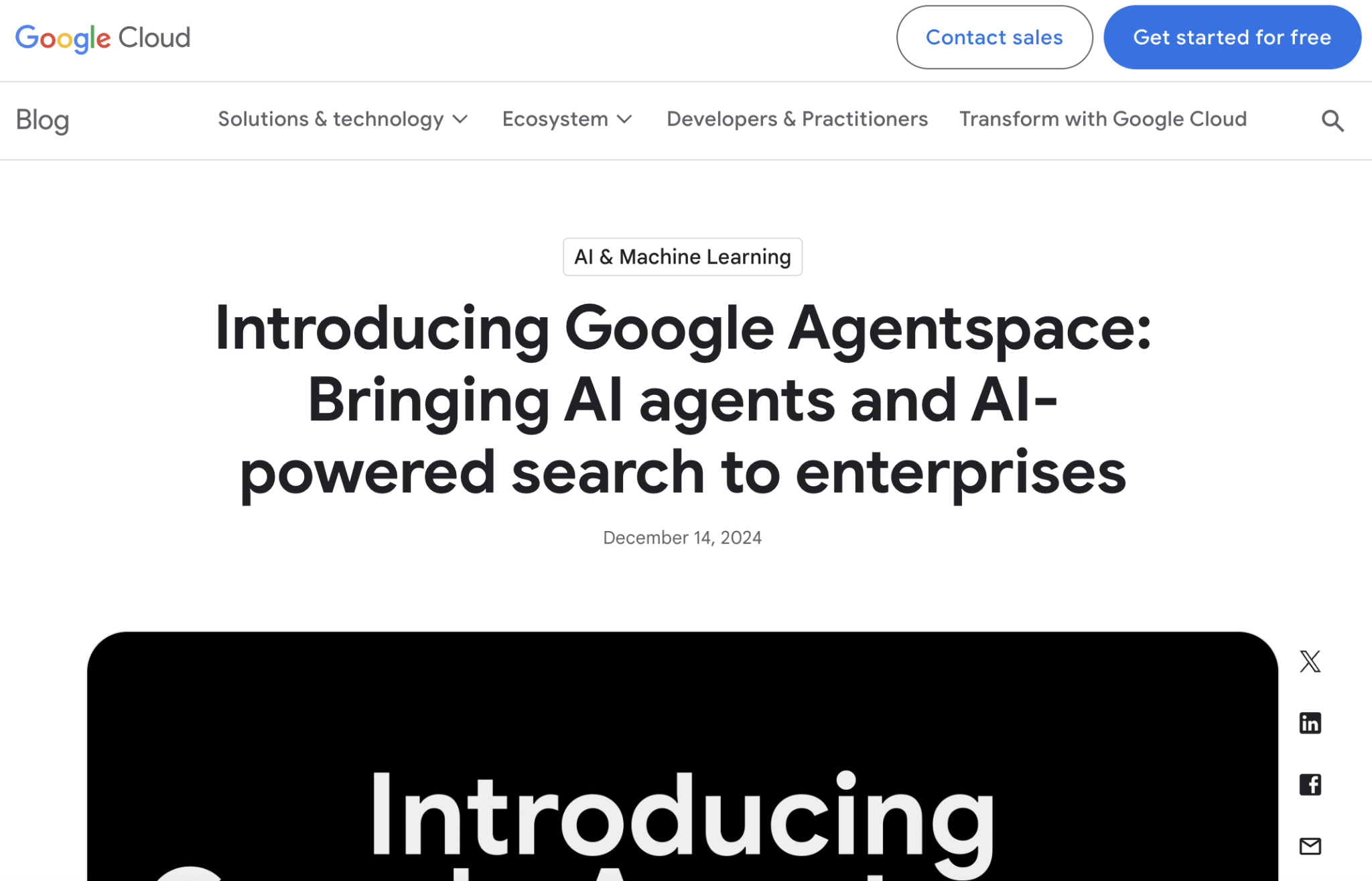 Google Agentspaceとは。マルチモーダルAPIなど開発プラットフォーム | ainow